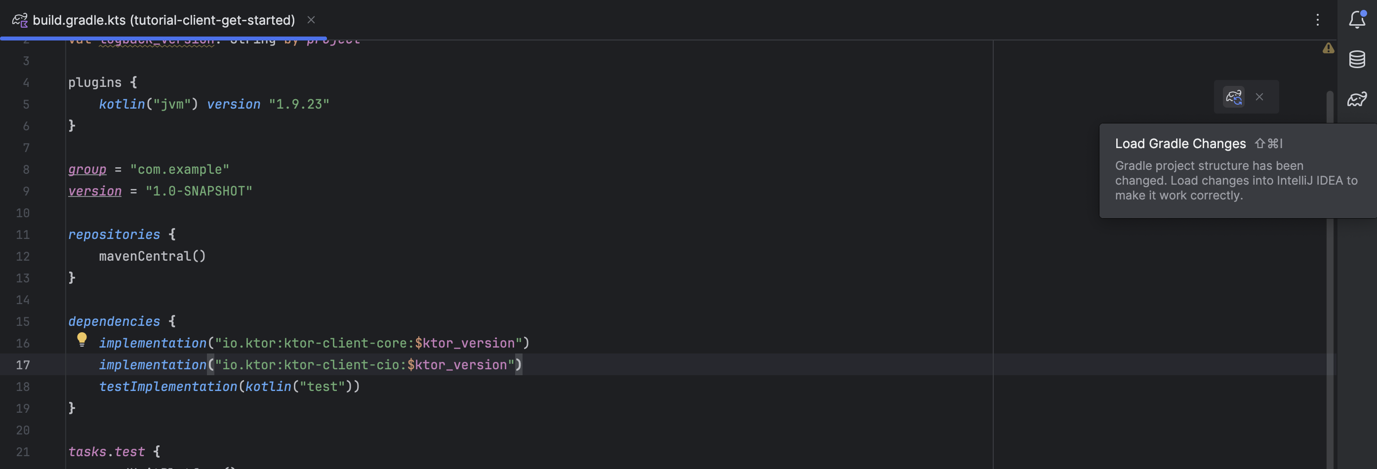 Create a client application | Ktor Documentation