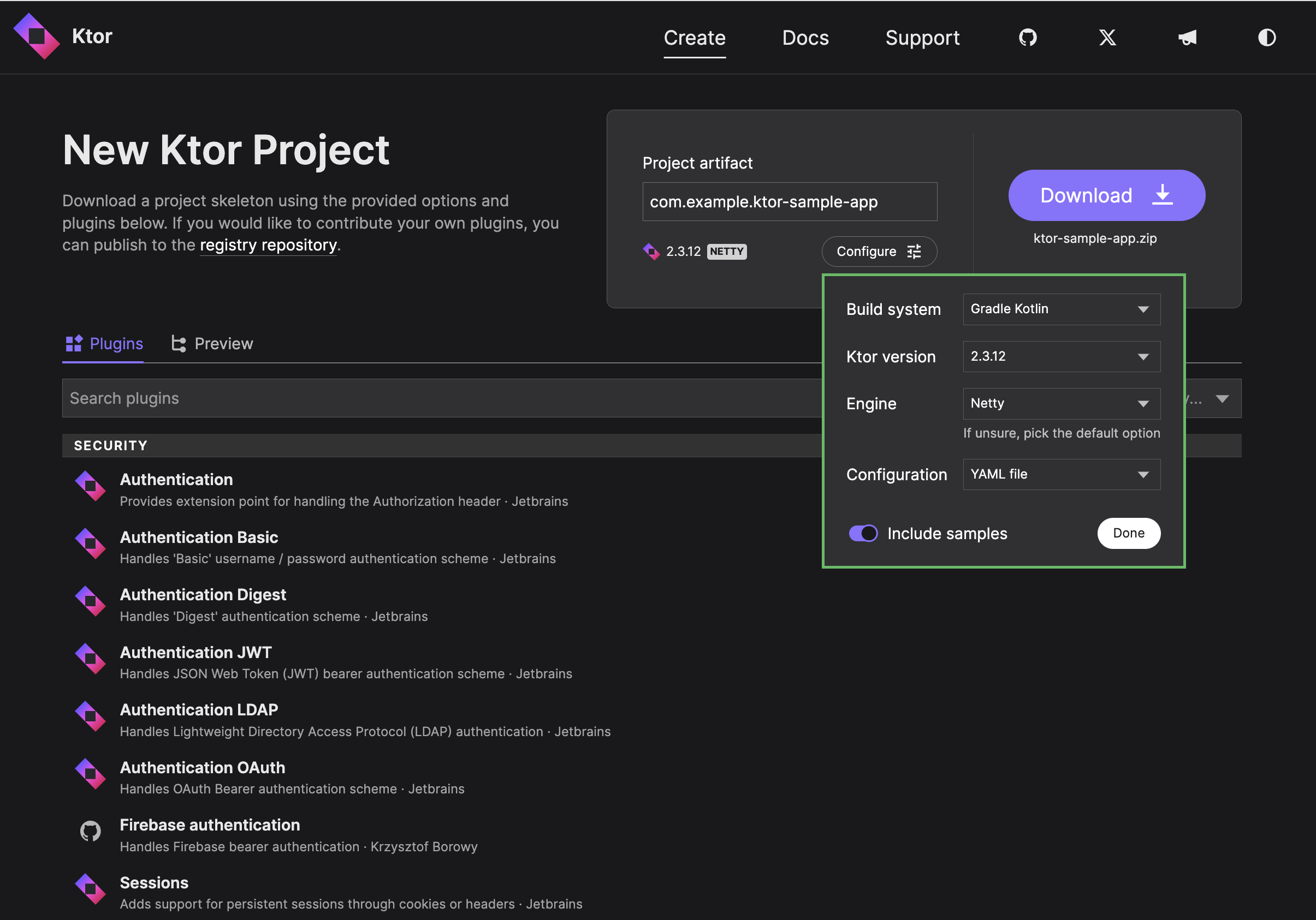 Create Open And Run A New Ktor Project Ktor Documentation