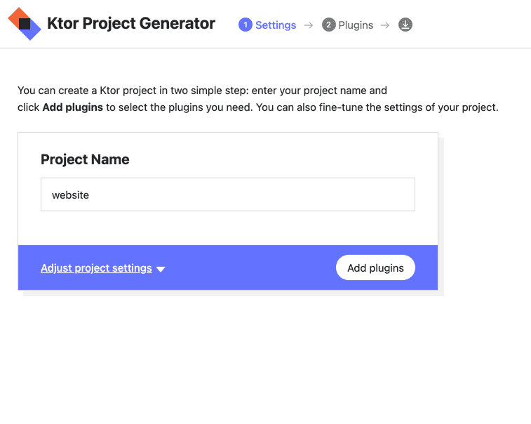 Create Ktor Applications | Ktor Framework Create Ktor Applications | Ktor Framework